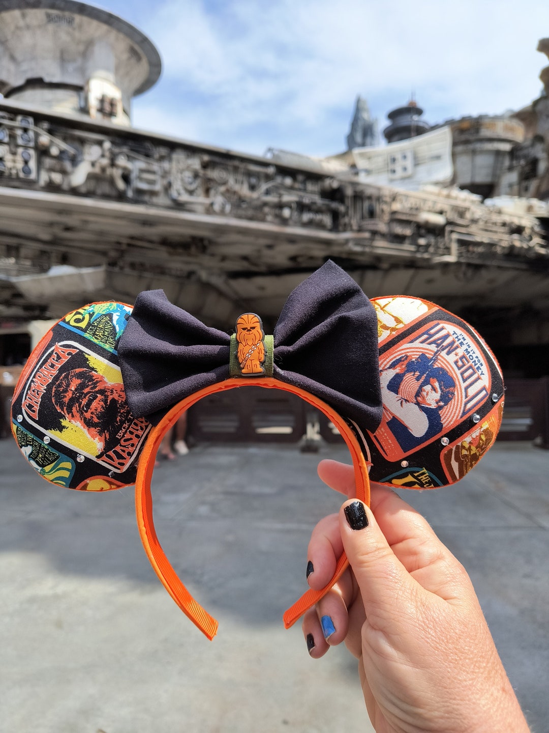Star Wars Mickey Ears, Hans Solo Mouse Ears, Hollywood Studios Mickey ...