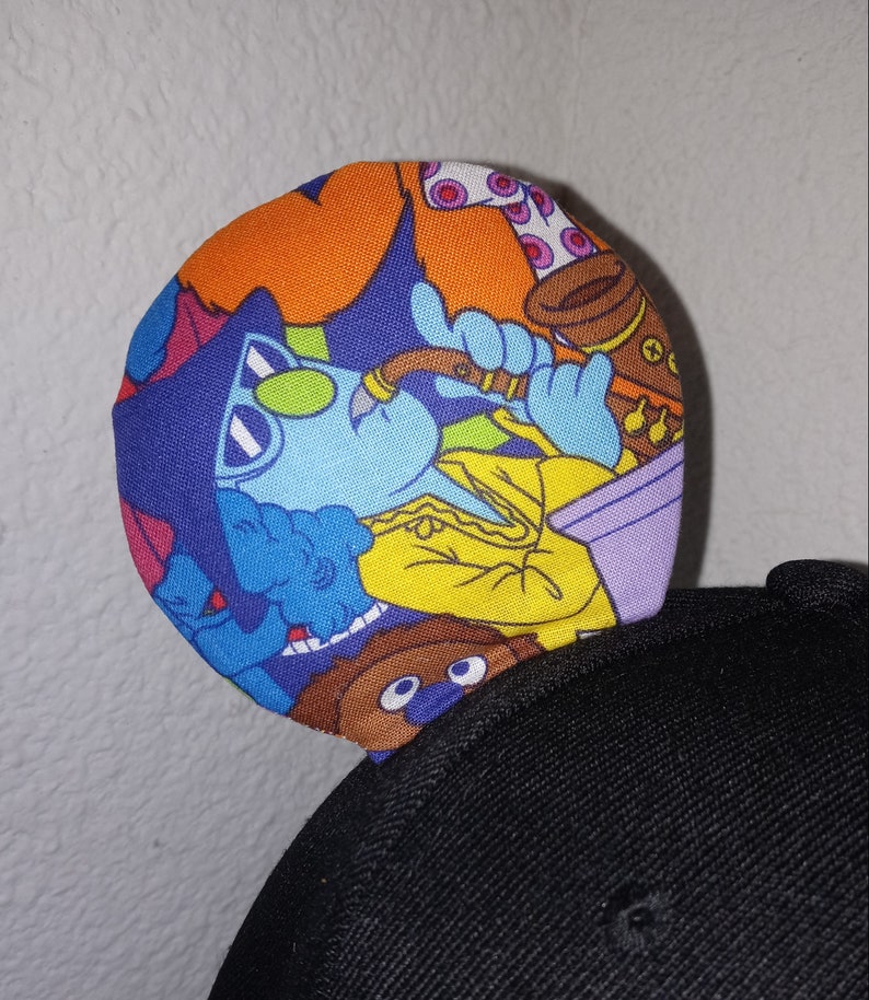 Muppets Mickey Ears on Baseball Cap Electric Mayhem Mickey - Etsy