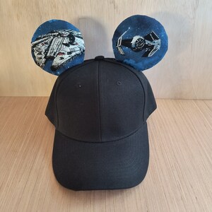 Star Wars Ships Baseball Hat Mickey Ears, Millennium Falcon Mickey Ears ...
