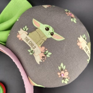 Grogu Mickey Ears, the Child Mickey Ears, Mandalorian Mickey Ears ...
