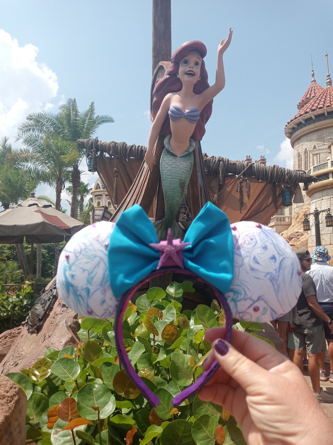 Ariel Mickey Ears, the Little Mermaid Mickey Ears, Under the Sea Mouse ...