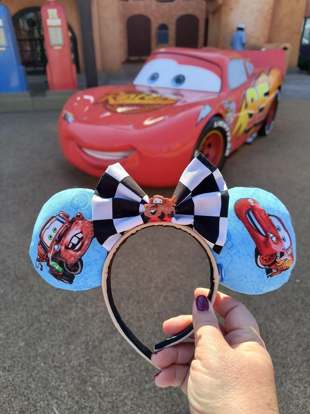 Lighting Mcqueen Mickey Ears, Tow Mater Mickey Ears, Pixar Mickey Ears ...
