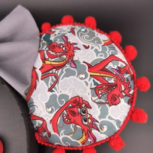 Mushu Mickey Ears, Mulan Mickey Ears, Magic Kingdom Mickey Ears, Epcot ...