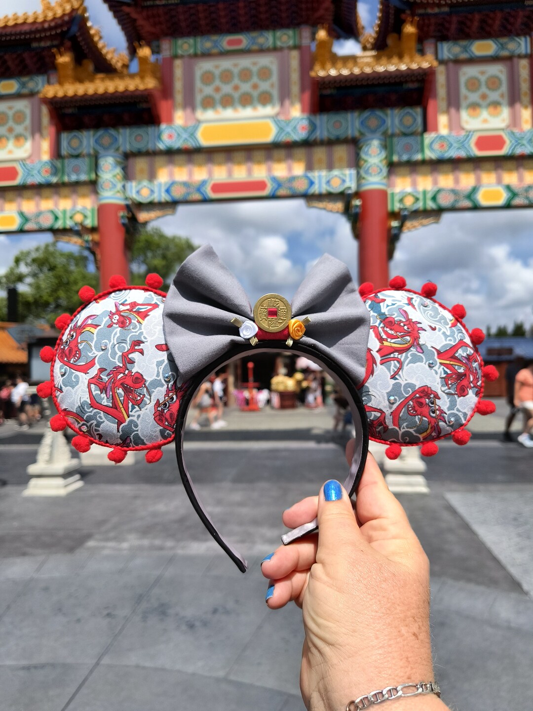 Mushu Mickey Ears, Mulan Mickey Ears, Magic Kingdom Mickey Ears, Epcot ...