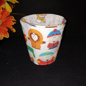 Cartoon Coffee Cozy, South Park Coffee Cozy, Reversible Coffee Cozy ...