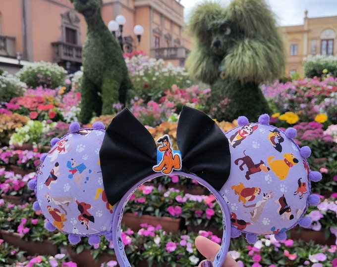 Dogs Mickey Ears, Pluto Mouse Ears, 101 Dalmatian Mickey Ears, Stitch Mickey Ears, Lady and the ...