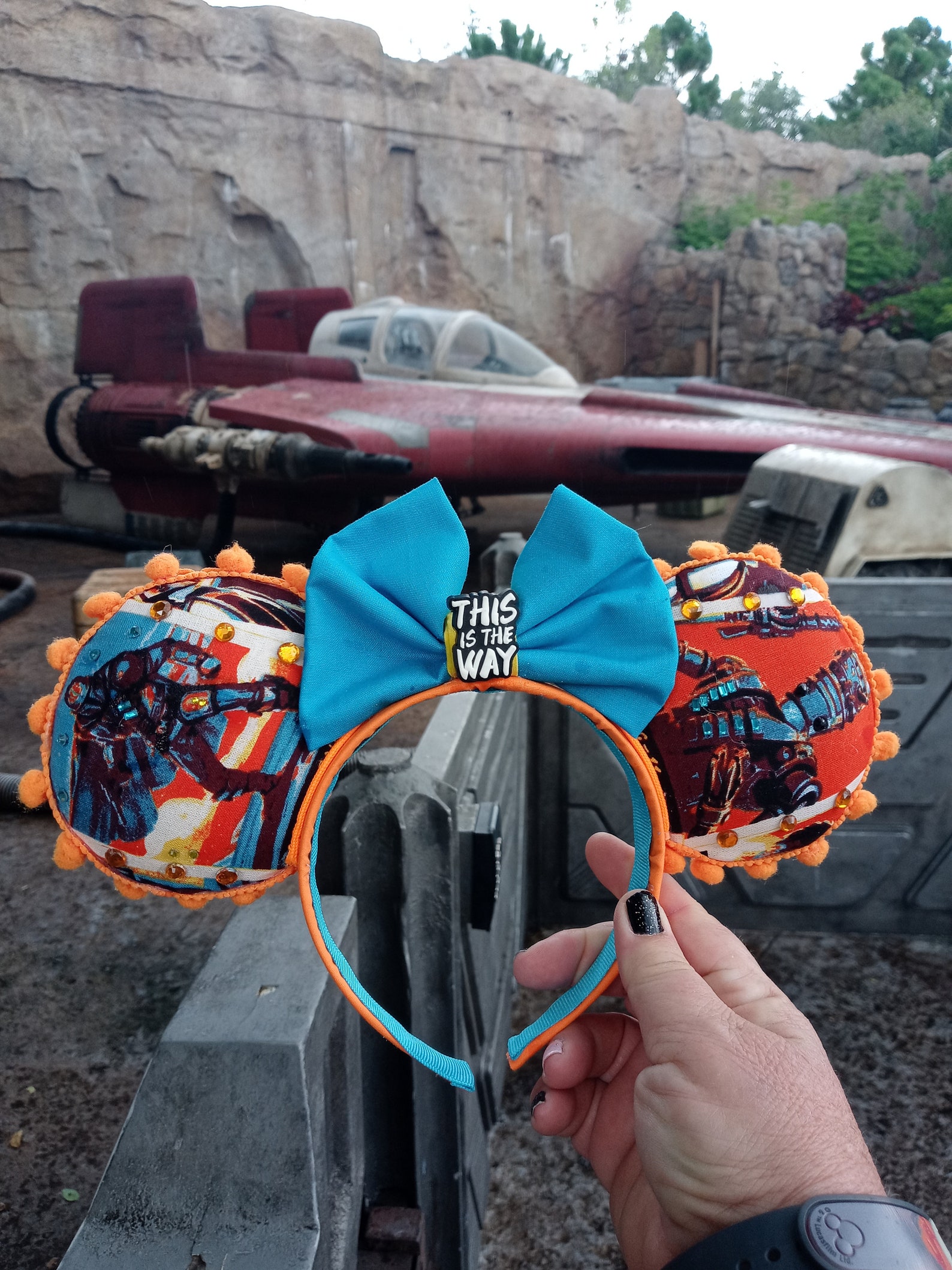 Mandalorian Mickey Ears, Din Djarin Mickey Ears, Hollywood Studios ...