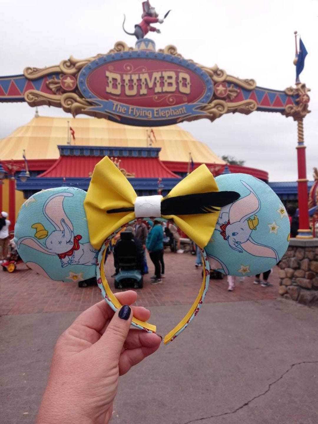 Dumbo Mickey Ears, the Flying Elephant Mickey Ears, Fantasyland Mickey ...