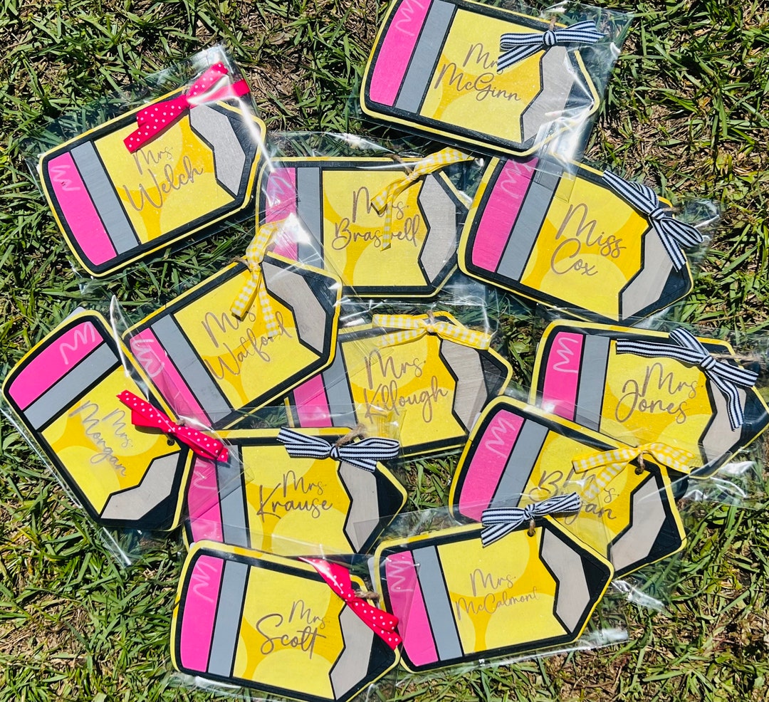 Pencil Bag Tags, Teacher Appreciation Gift - Etsy