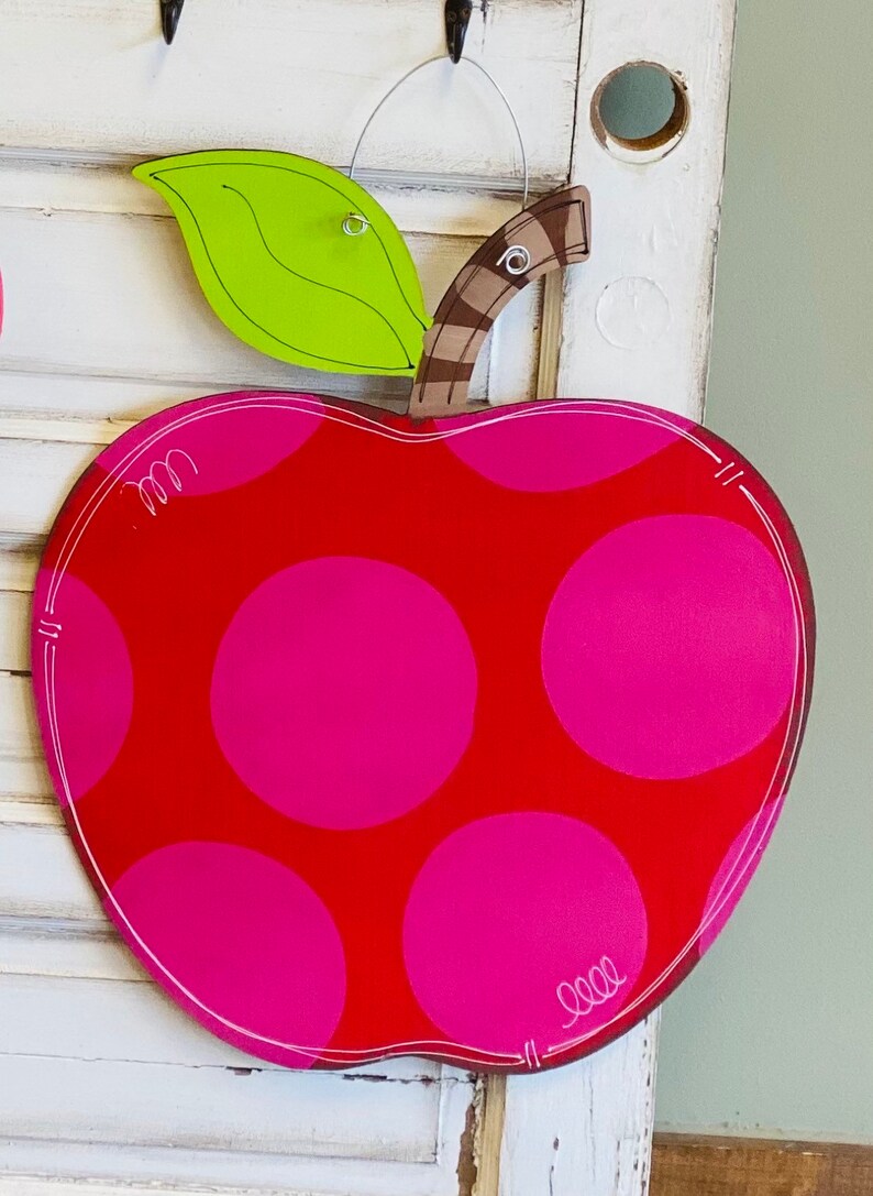 Classroom Apple Doorhanger - Etsy