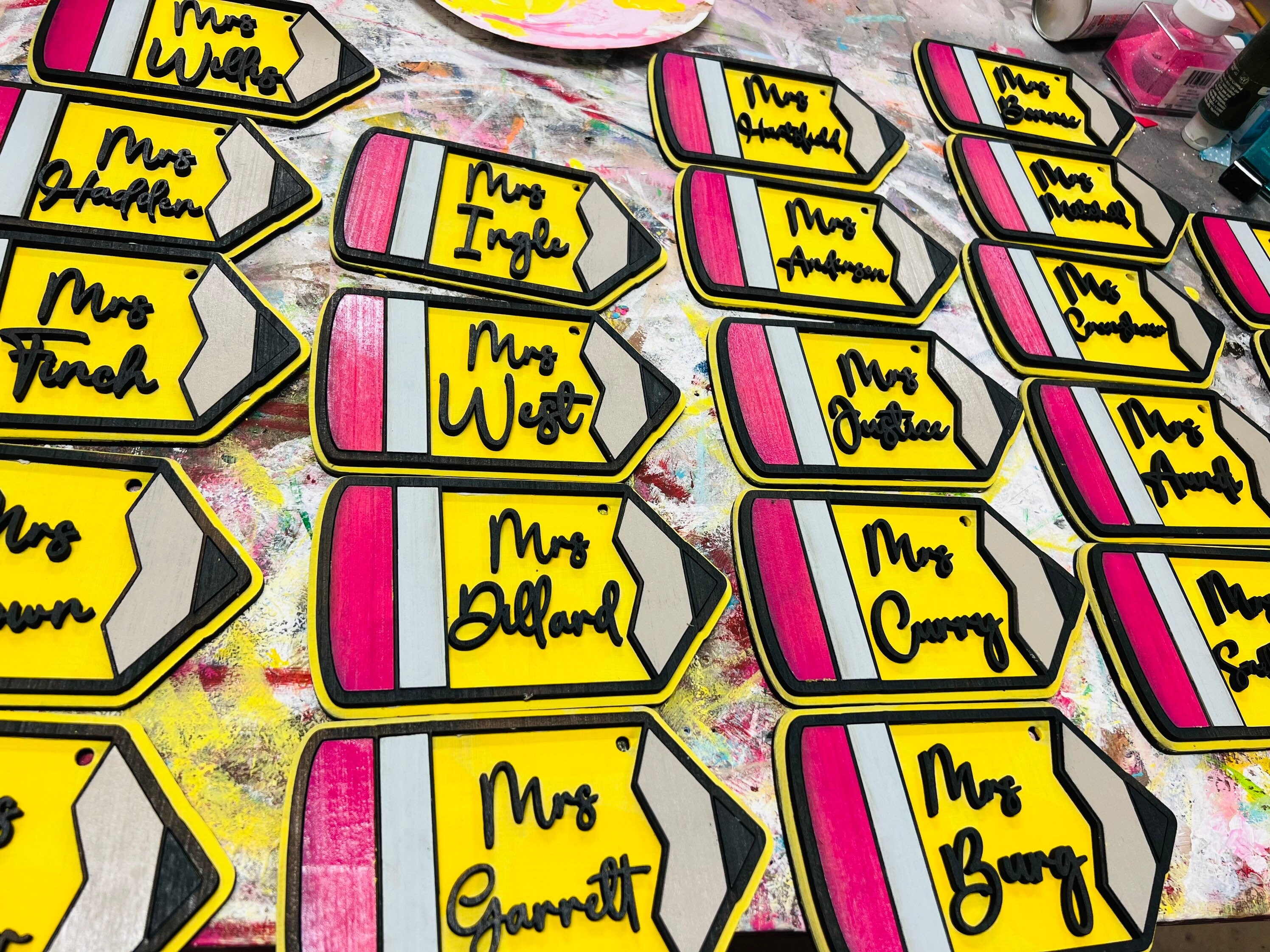 Pencil Bag Tags Teacher Appreciation Gift - Etsy