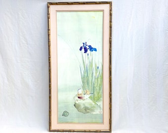 Japanese Iris Painting - Etsy