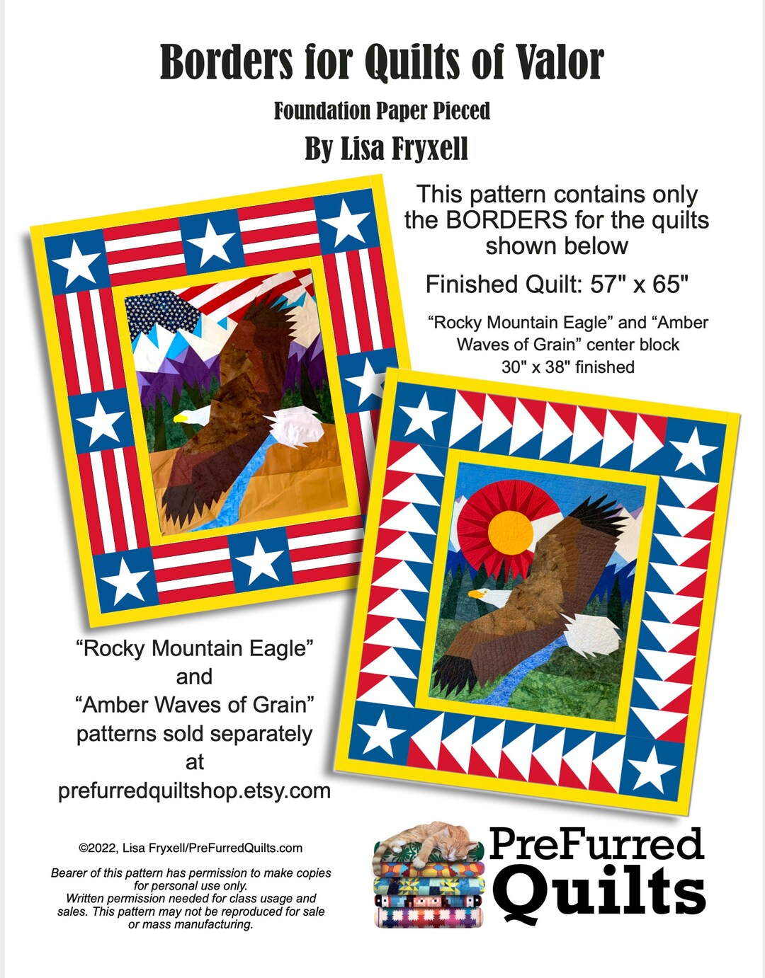 Quilts of Valor Borders for "amber Waves of Grain" and "rocky Mountain ...