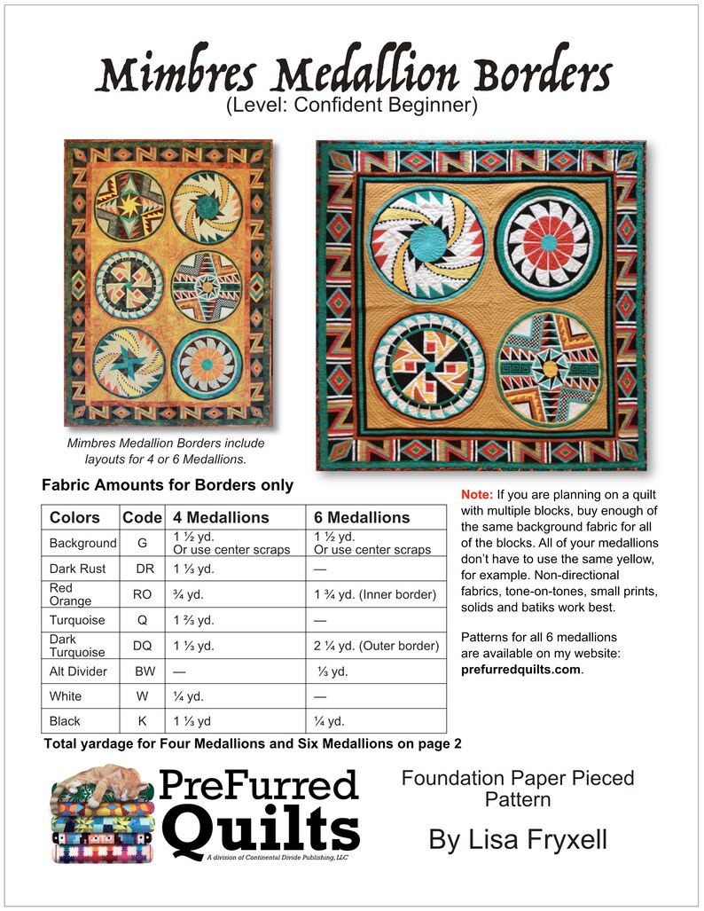 Mimbres Medallion Border - Etsy