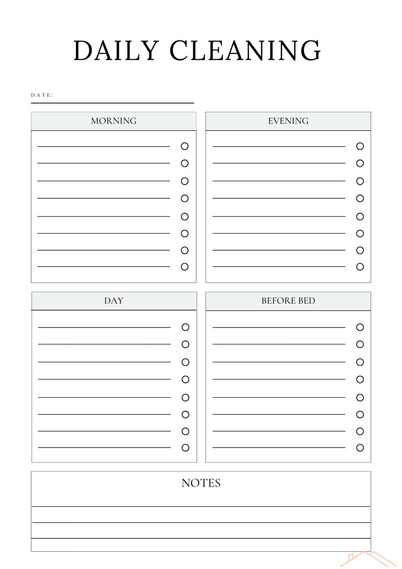 Printable Household Planner Cleaning Planner Digital Life Organizer ...