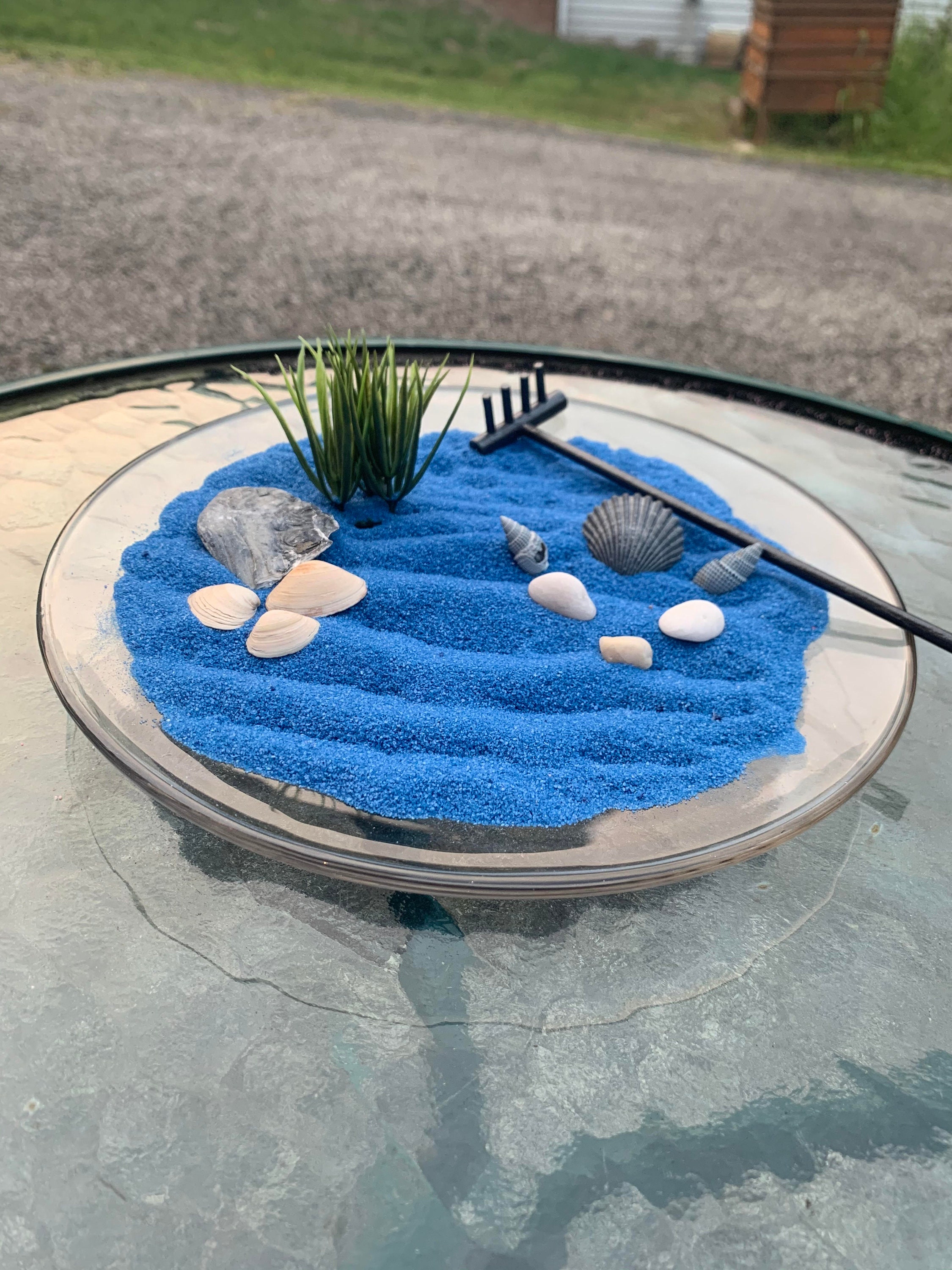 Blue Zen Garden - Etsy
