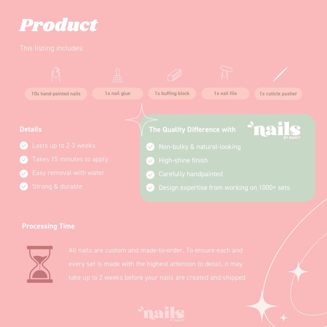 Luxury Custom Gel Press on Nails Ombre Cloud Nails Super - Etsy