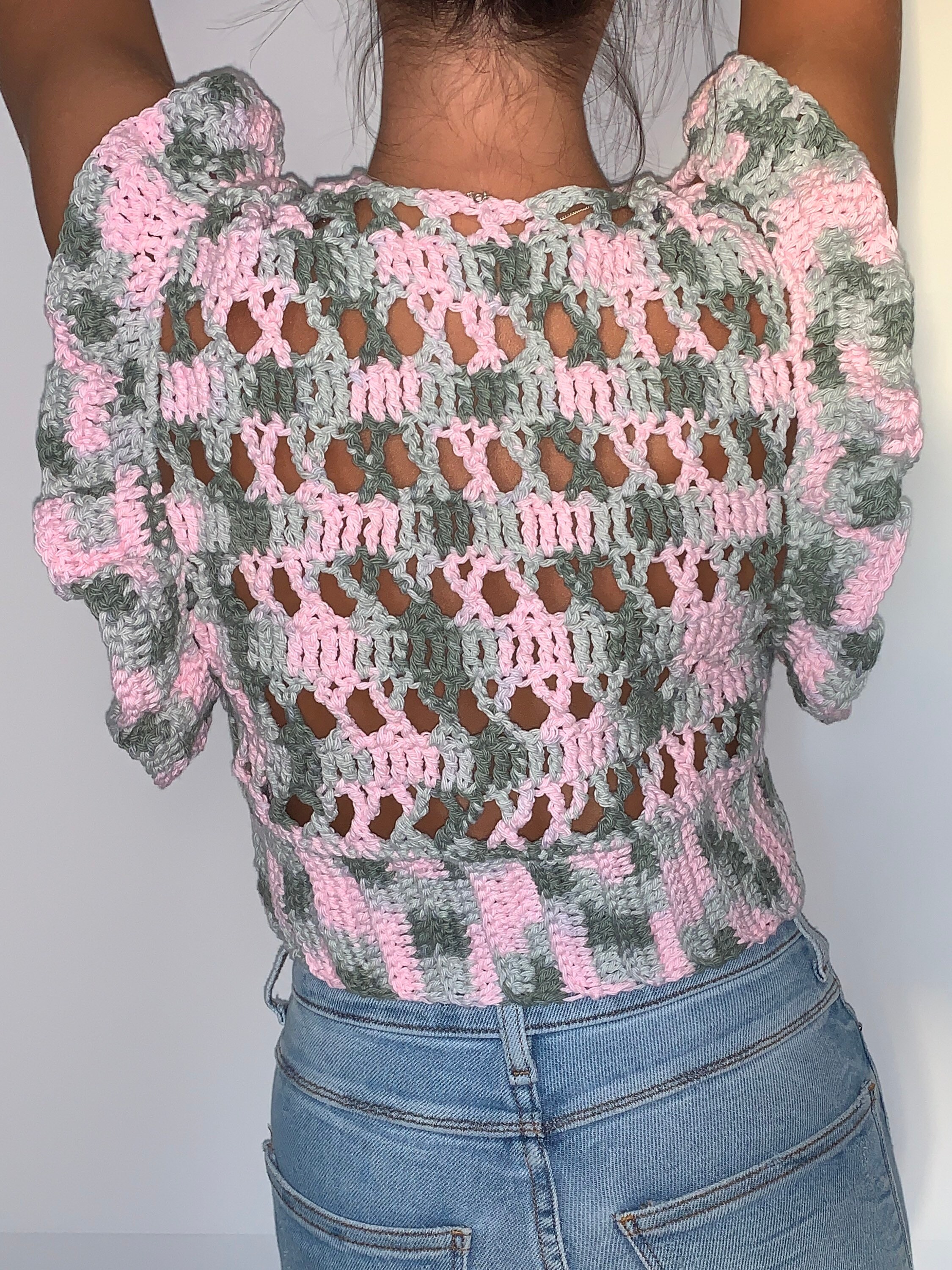 Crochet Ruffle Top Crochet Summer Top Festival Top Olivia - Etsy