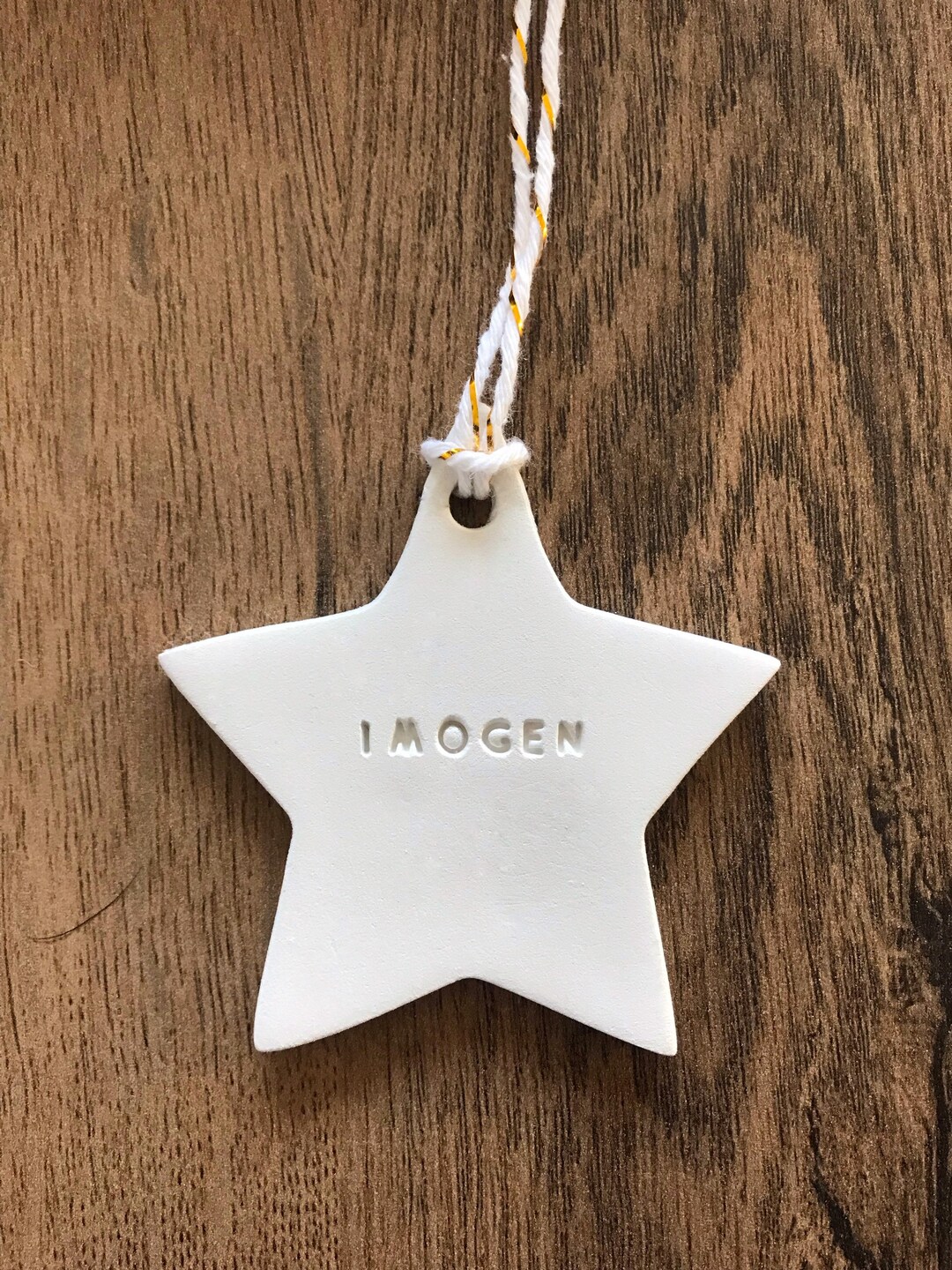Personalised Star Bauble • Christmas Tree Decoration • Handmade Gift ...