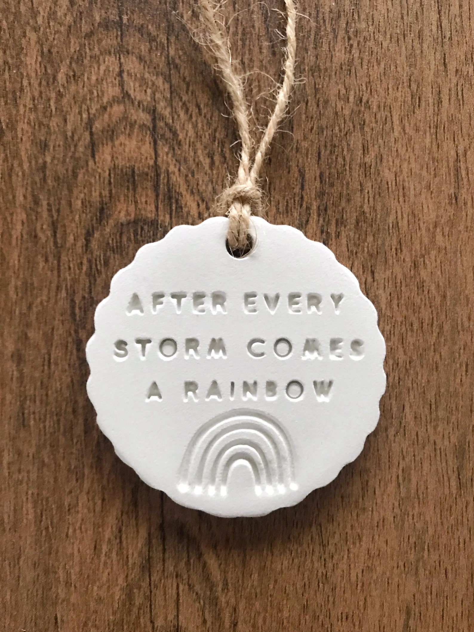 Positive Clay Decoration Gift for Teacher Keep Smiling | Etsy