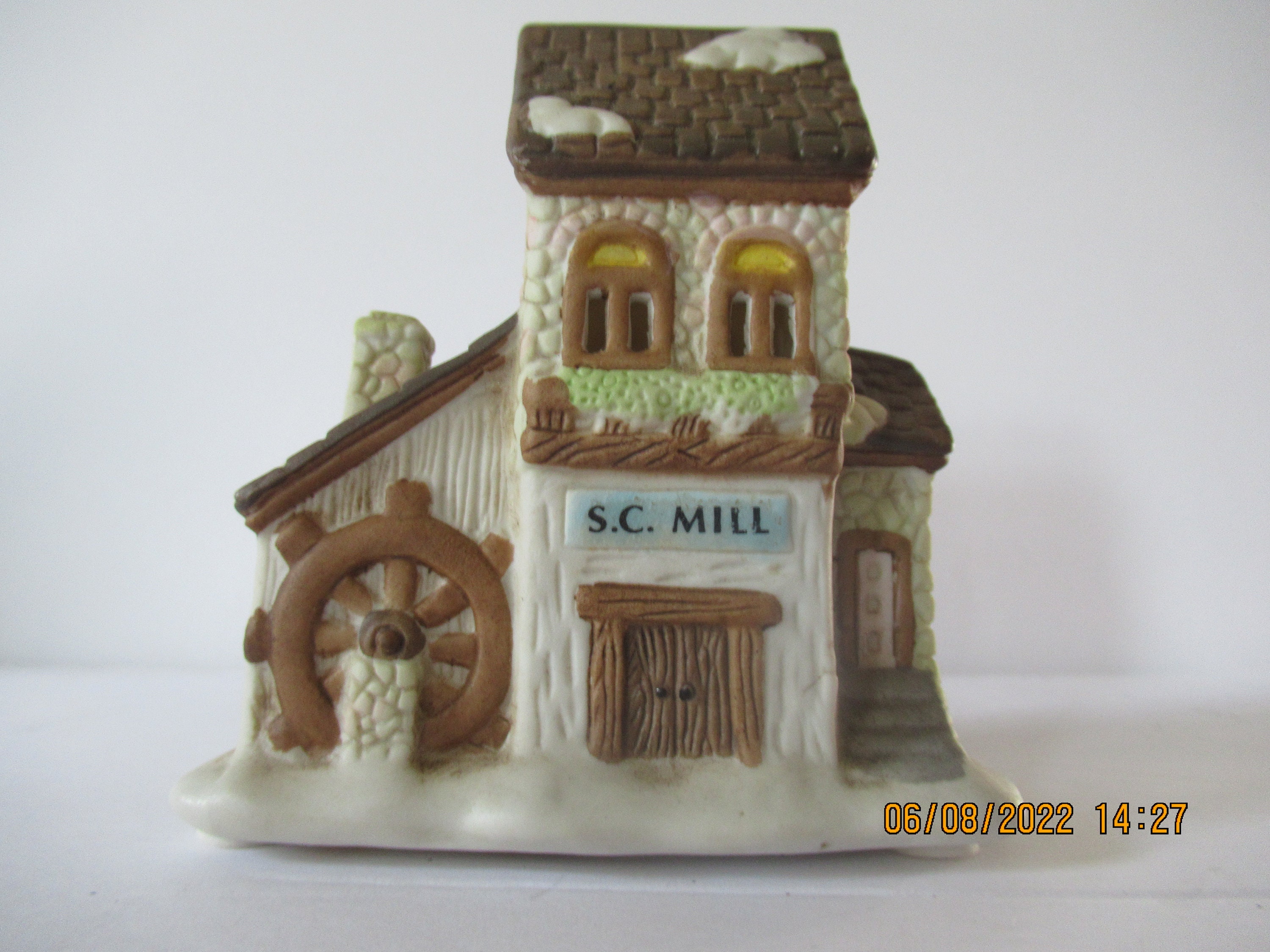 1992 S.C. MILL Light up by Olde Town Village in Porcelain Bisque - Etsy