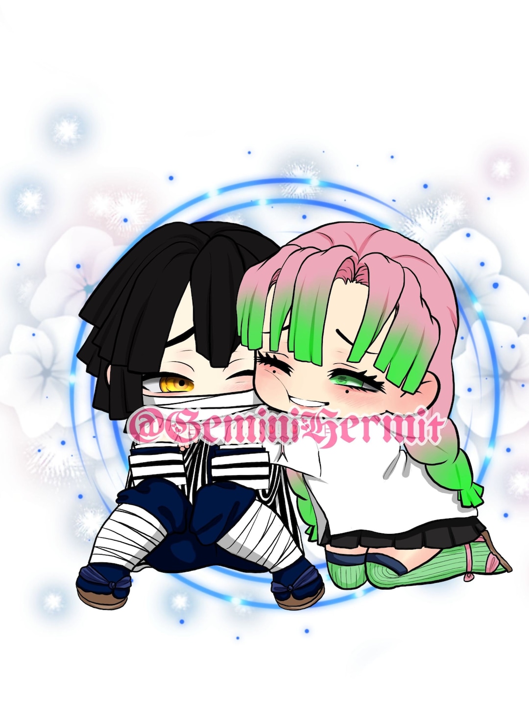 Custom Chibi Commission, Couple, Anime, Chibi, Cartoon, Fanart ...