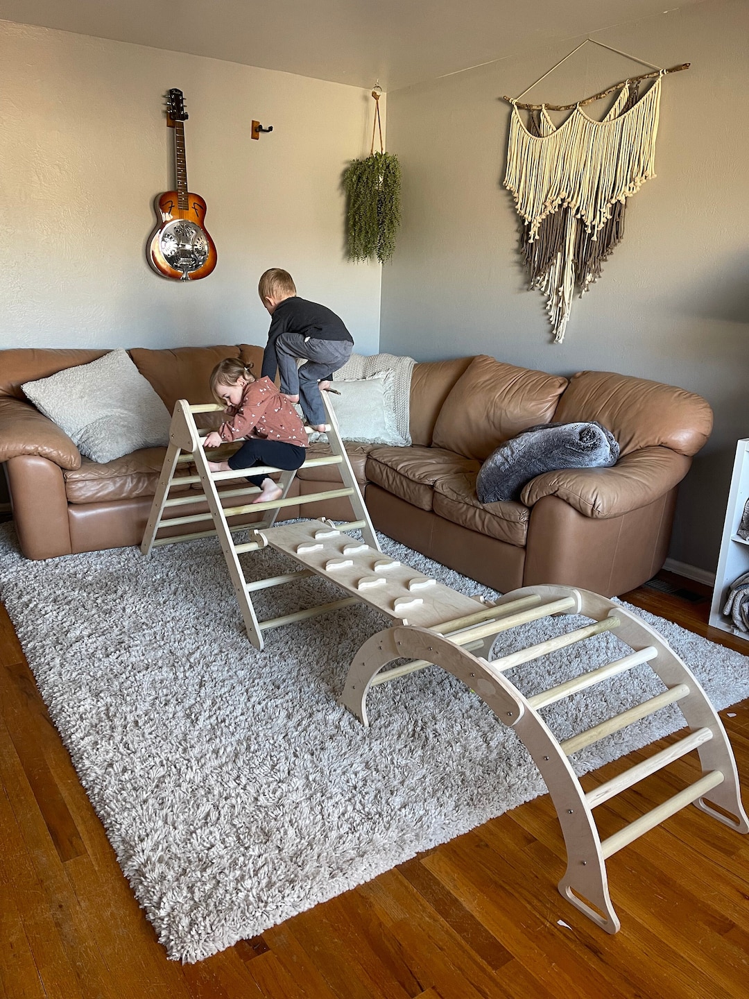 Montessori Climbing Gym Set of 3 Items Climbing Triangle Climbing Arch ...