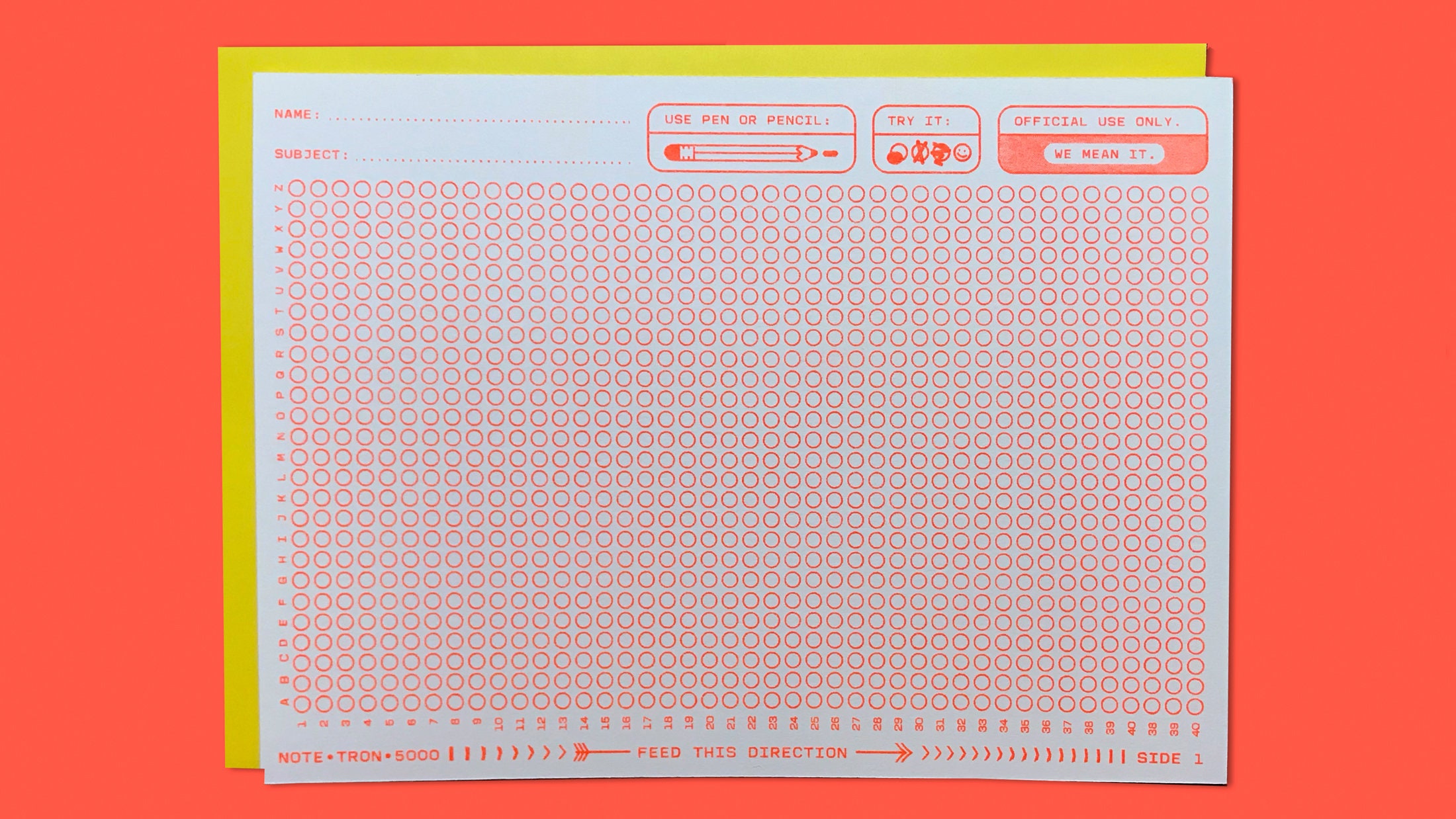 Scantron Cards - Etsy