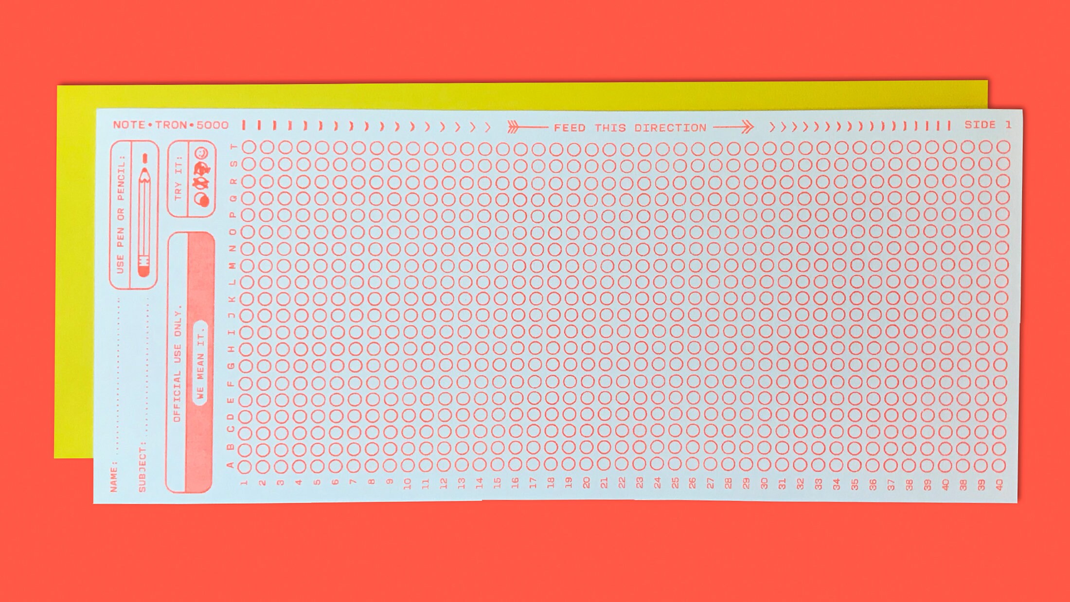 Scantron Cards - Etsy