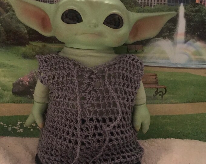Baby Yoda/ Grogu Mandalorian Crochet Chainmail Armor Vest - Etsy Ireland
