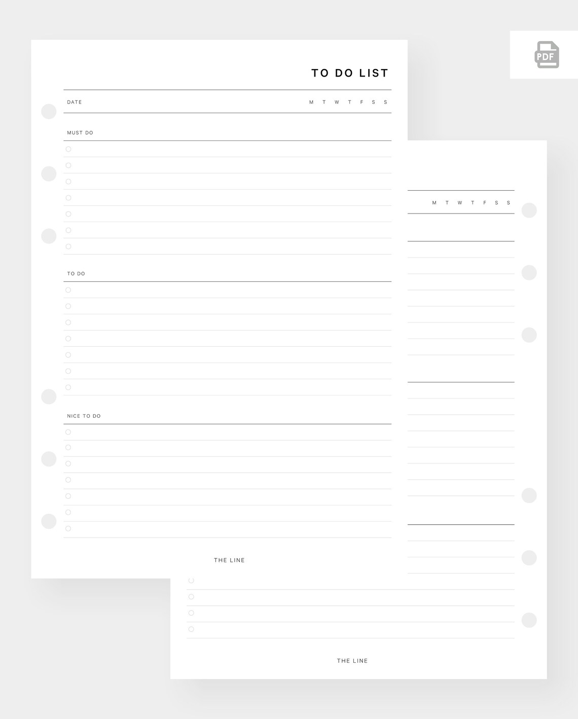 Printable A5 to Do List Planner Inserts PDF - Etsy