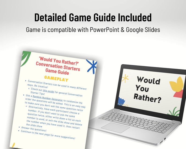 Virtual Conversation Starters Bundle Would You Rather Virtual Game for ...