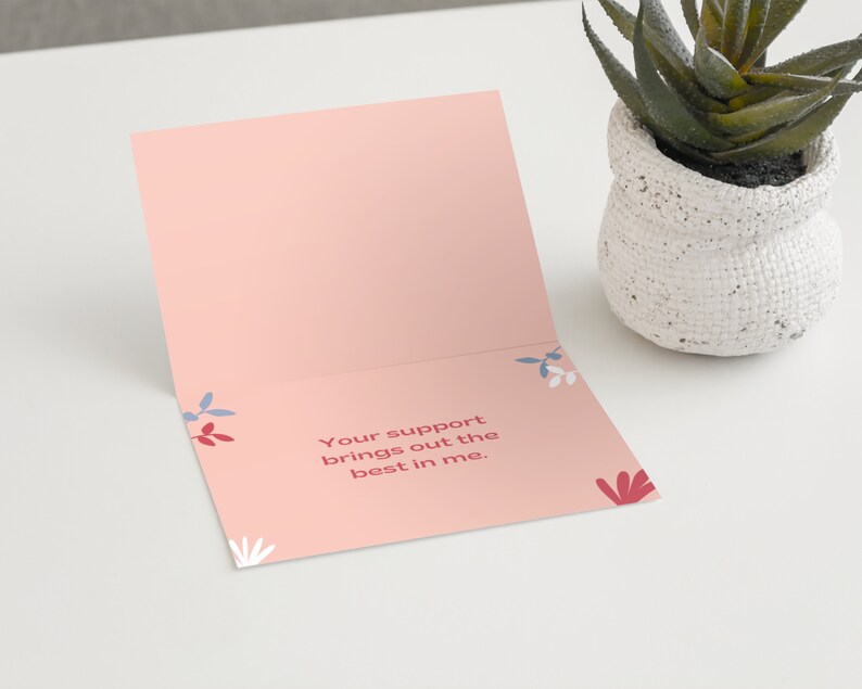 Work Thank You Card, Printable Greeting Card, Thank You for Boss ...