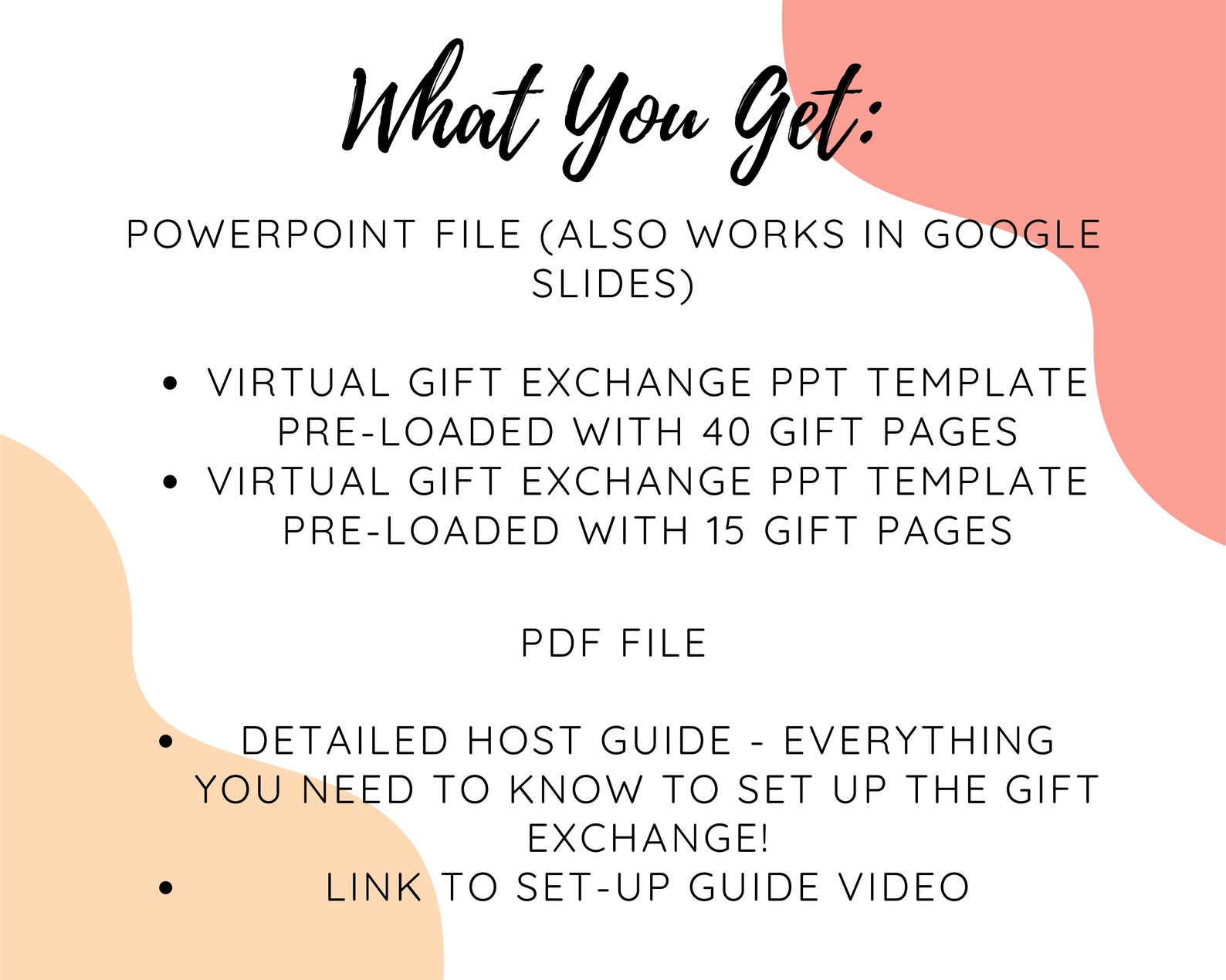 Virtual Gift Exchange Template, Christmas White Elephant Game ...