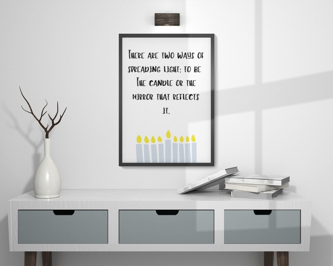 Hanukkah Decoration Chanukah Quote Print Hanukkah Wall Art - Etsy