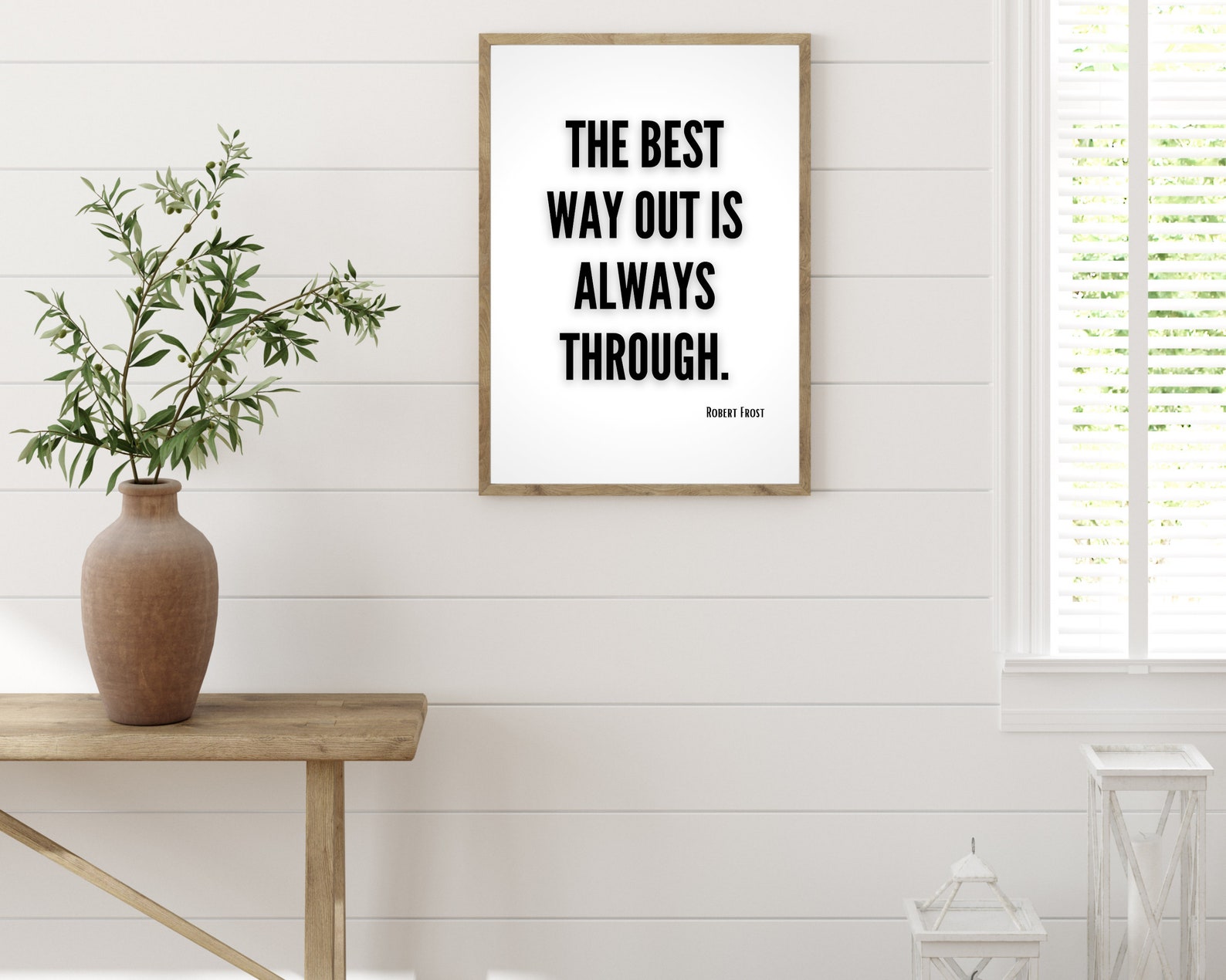 The Best Way Out is Always Through Robert Frost Wall Art Digital ...