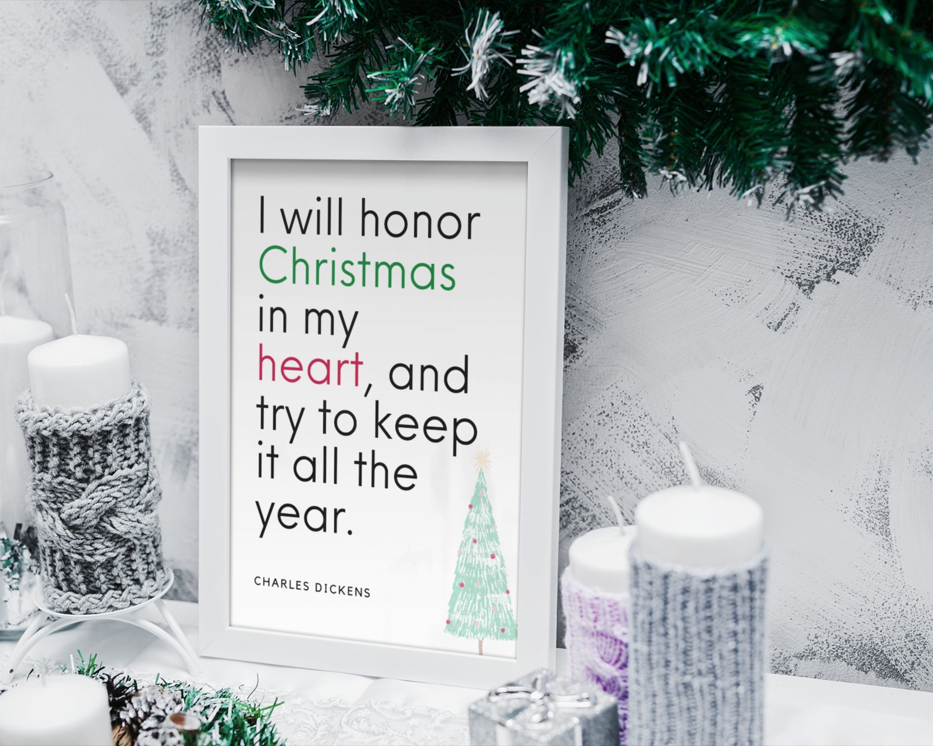 Charles Dickens Christmas, A Christmas Carol Printable Art, Christmas ...