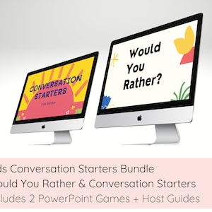 Virtual Kids Conversation Starters Bundle, Would You Rather Virtual ...