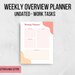 Weekly Planner Printable, Reflection Journal Page Printable, Hourly ...