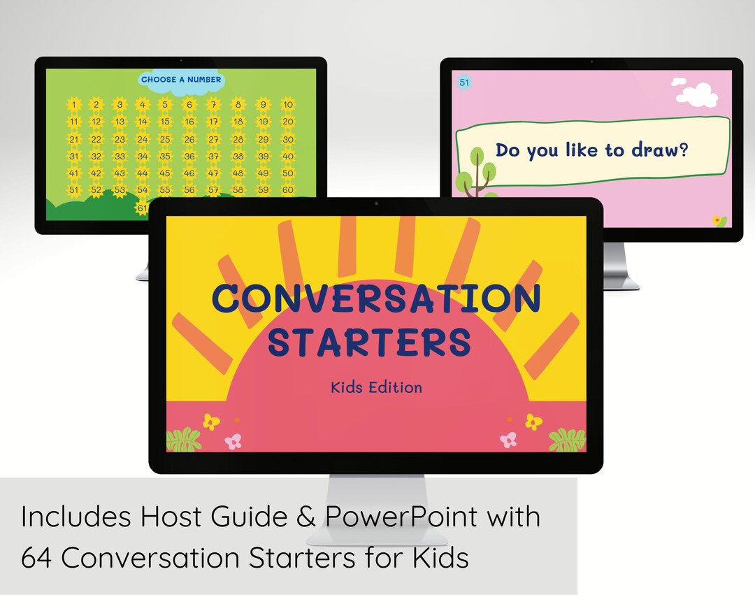 Virtual Conversation Starters for Kids: Zoom Icebreaker Game (digital ...