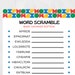 Baby Shower Word Scramble Game Printable, Instant Download Word Game ...