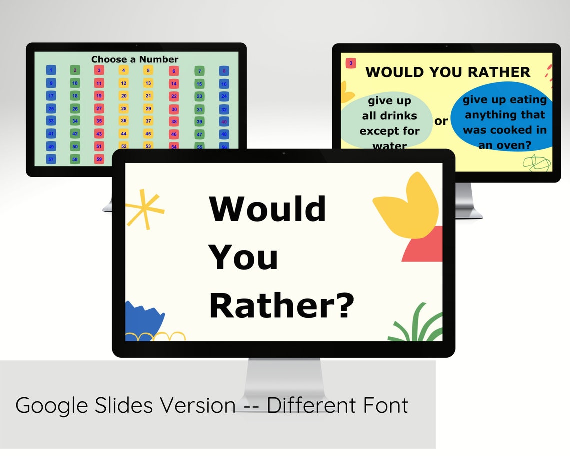 Virtual Conversation Starters Bundle Would You Rather Virtual Game for ...