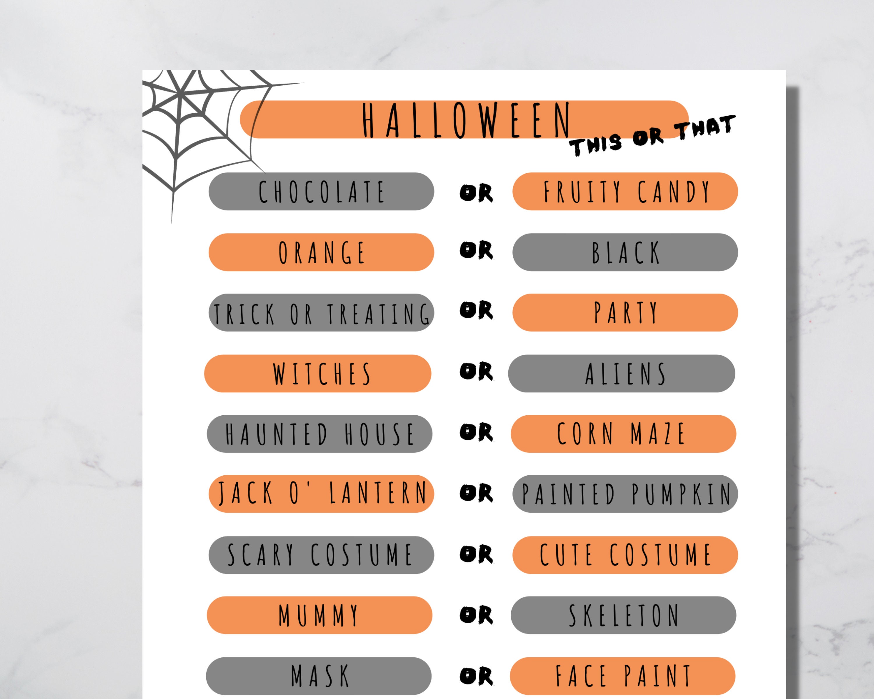 Halloween Printable Game Bundle, Fun Halloween Icebreaker Games ...
