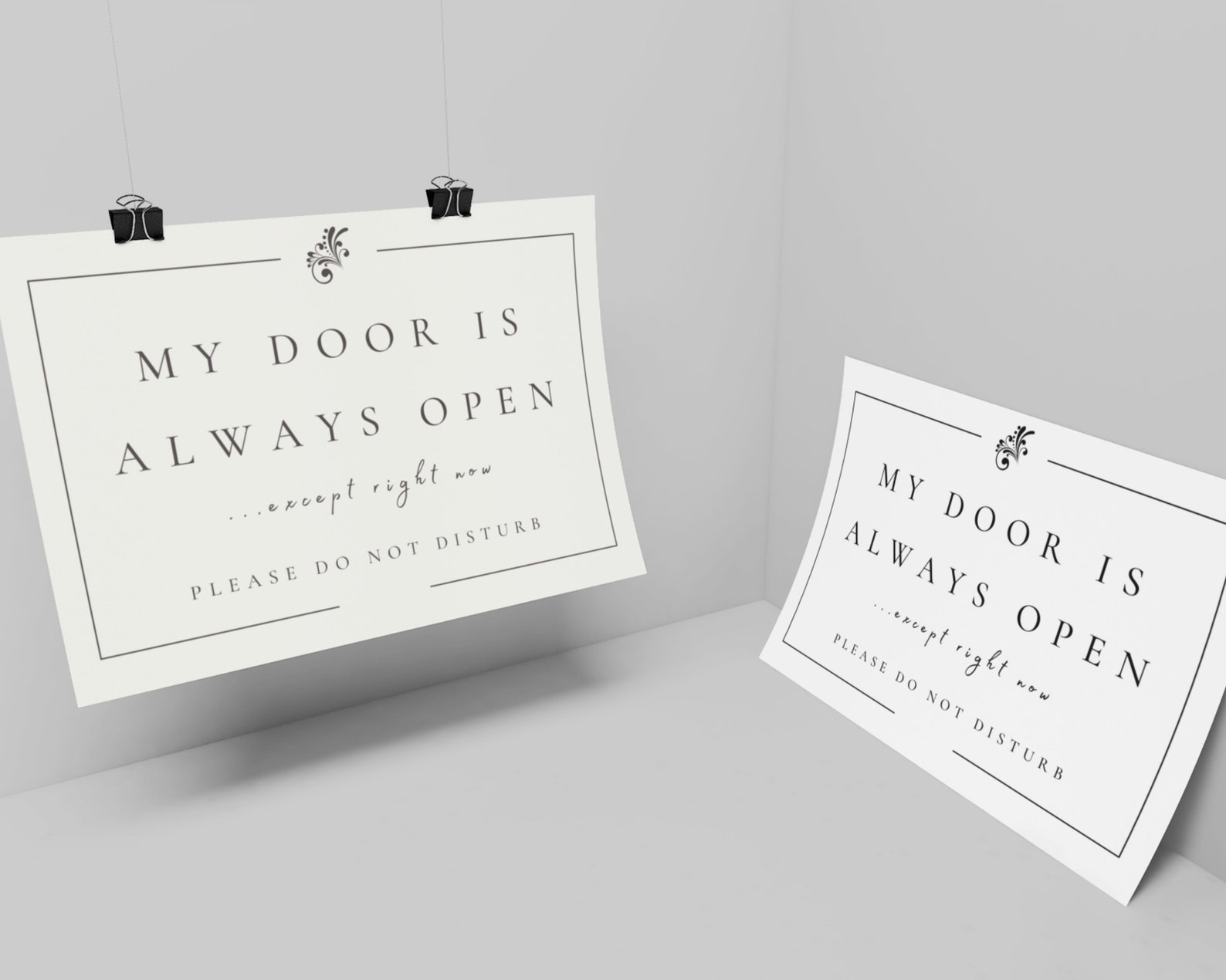 Funny Home Office Sign: My Door is Always Open (digital Download) - Etsy