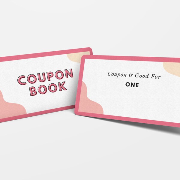 Coworker Coupon Book - Etsy