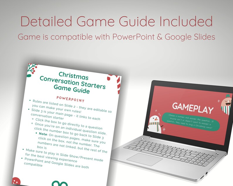 Virtual Christmas Game, Christmas Conversation Starters, Zoom Christmas ...