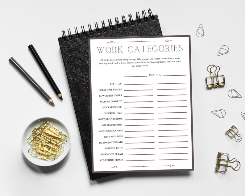 Word Categories Game: Virtual Work Happy Hour (digital Download) - Etsy