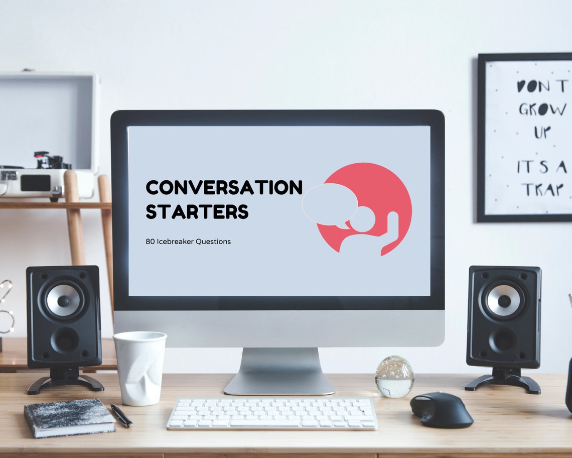 Virtual Conversation Starters Game: 80 Icebreaker Questions (powerpoint ...