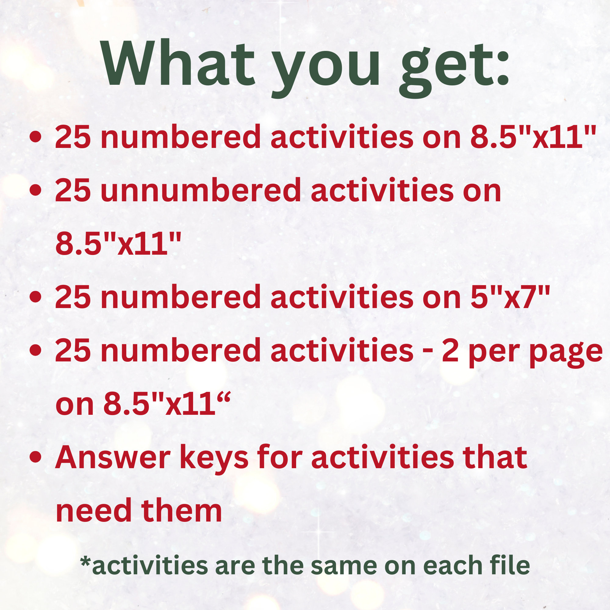 Advent Calendar Activity Bundle, Printable Christmas Games Instant ...