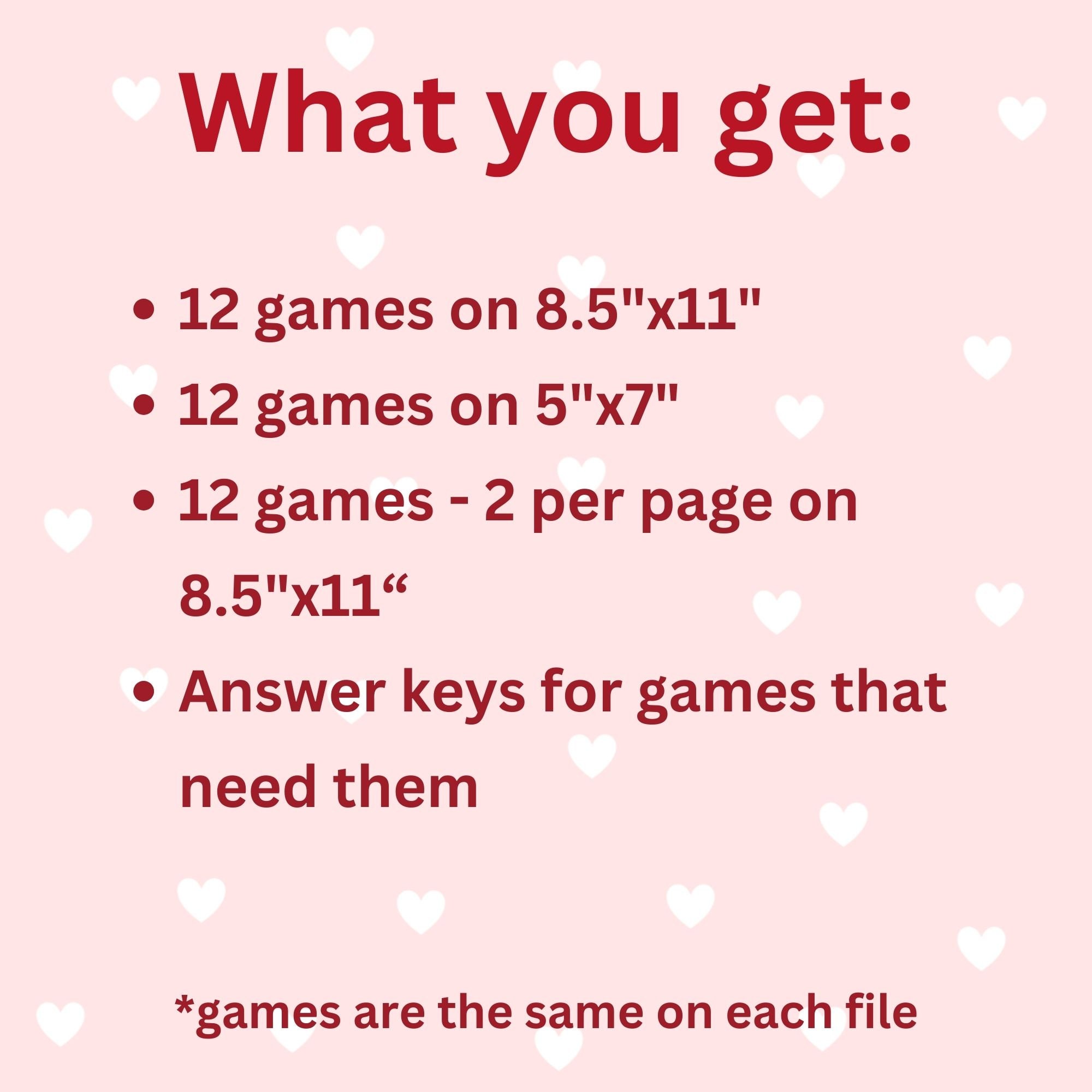 Valentine's Day Printable Game Bundle, 12 Fun Valentine's Day ...